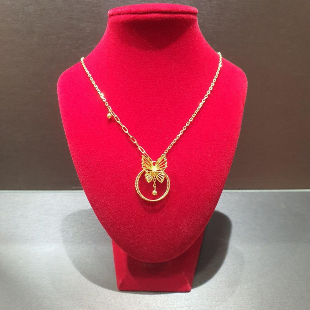 24k / 999 Gold Butterfly Necklace - Best Gold Shop – Sg Gold Shop