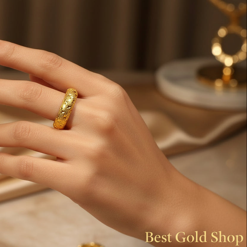 New Batch and design 22k / 916 Gold Hollow ring V2 – Sg Gold Shop